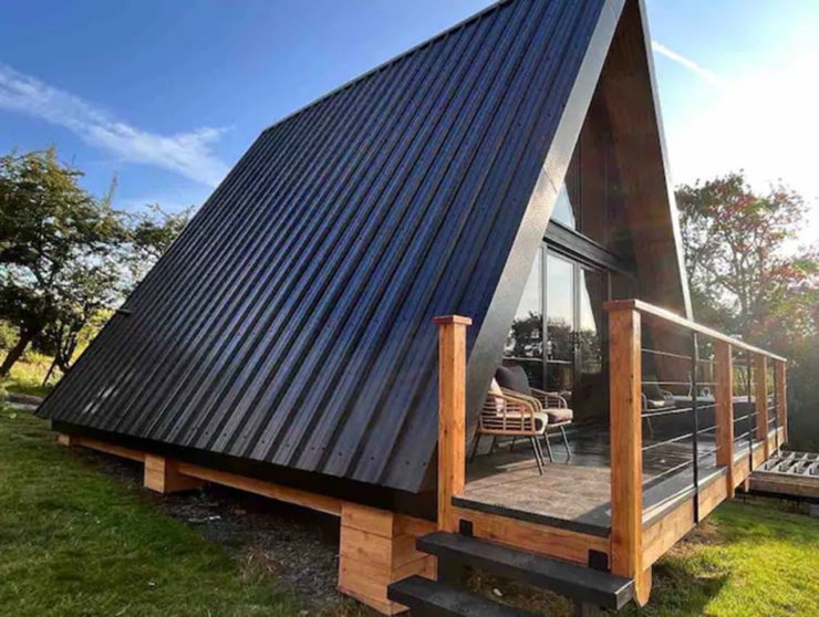 Scandinavian A-Frame Modern Cabin - defve