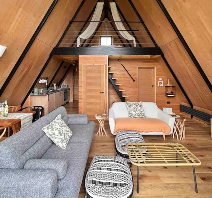 Scandinavian A-Frame Modern Cabin - defve