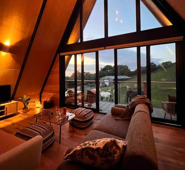 Scandinavian A-Frame Modern Cabin - defve
