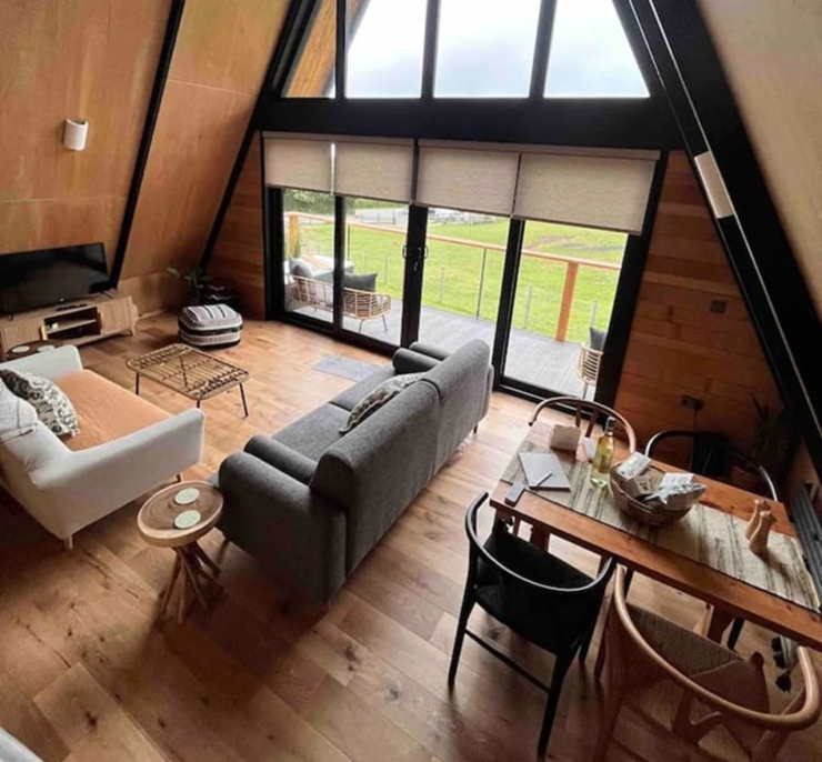 Scandinavian A-Frame Modern Cabin - defve