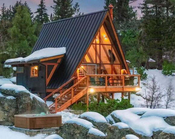 Modern A-Frame Cabin Design Idea - defve