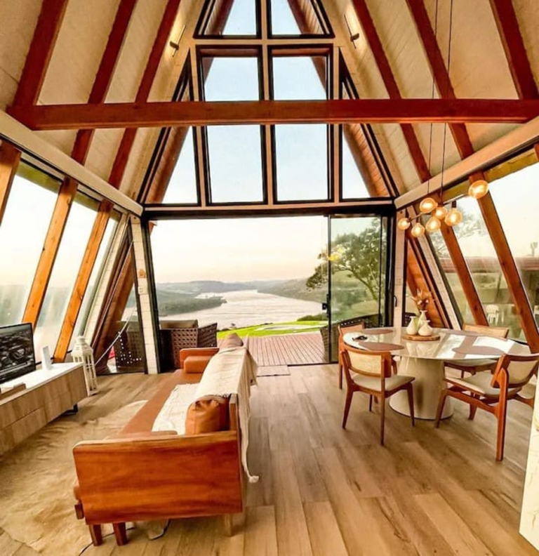 82m2 Modern A-Frame House Design; Great View - defve