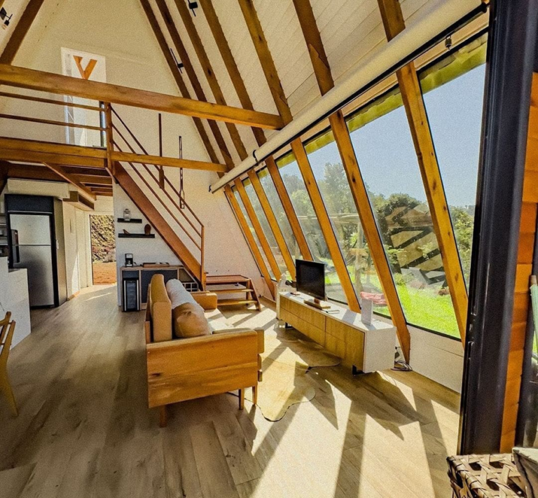 82m2 Modern A-Frame House Design; Great View - defve